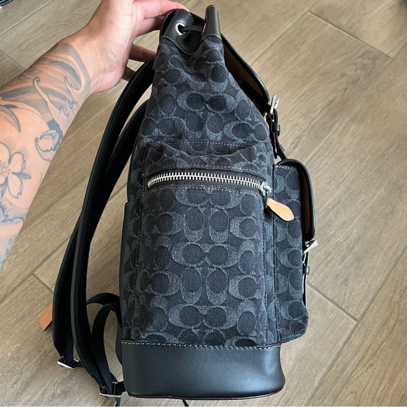 Coach | Bags | Coach Sprint Backpack In Signature Denim | Poshmark